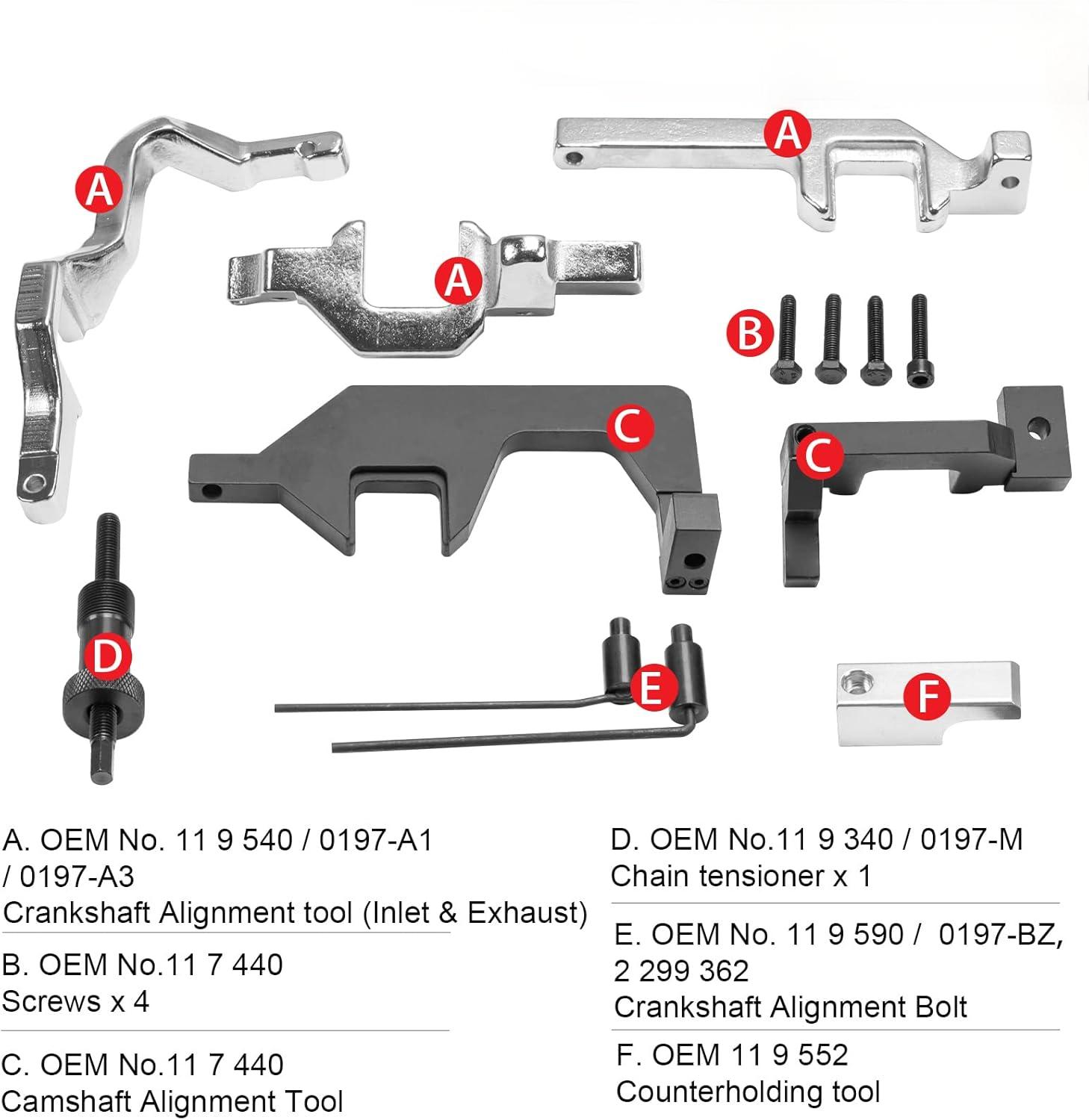 GTYPRO Mini Cooper Engine Camshaft Alignment Timing Tool Kit - Tools