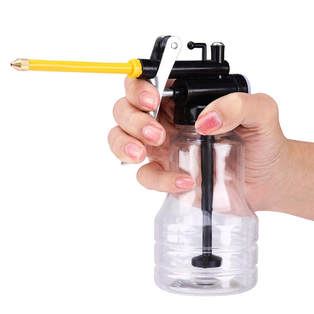 GTYPRO Metal High Pressure Oil Can Pump with Transparent Bottle Oil Jug ...